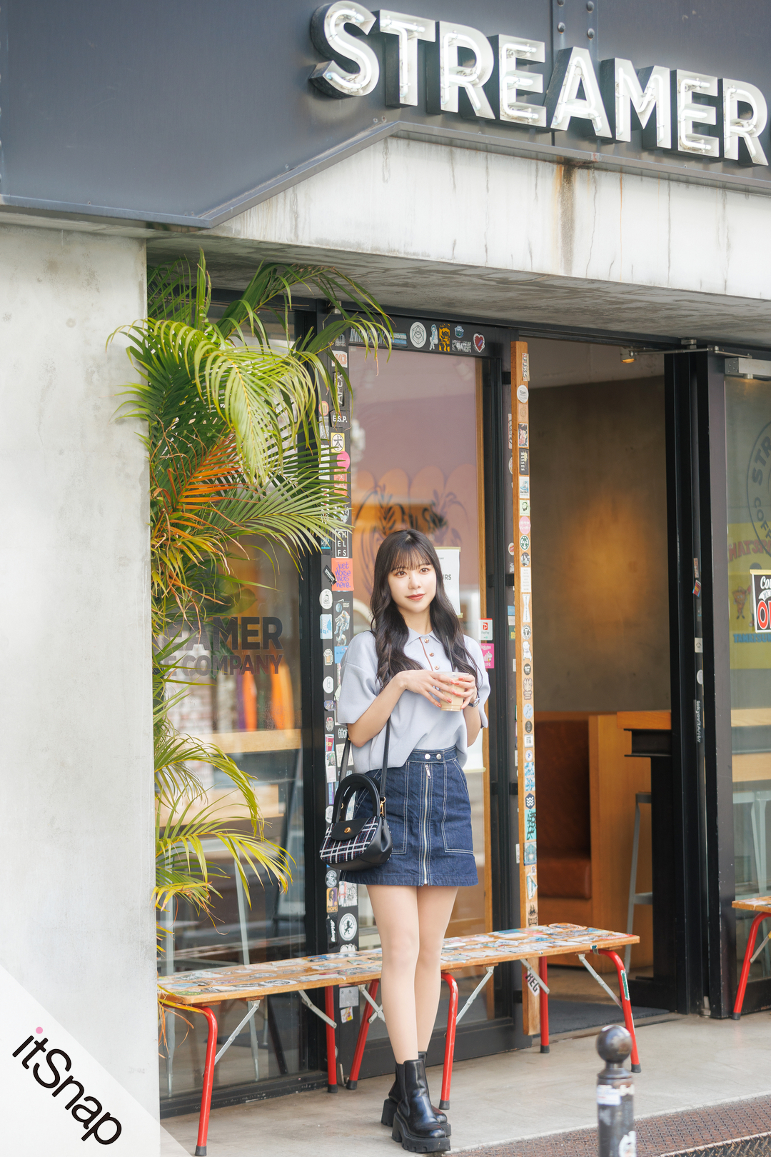 上下MOUSSYでそろえた爽快感のある 脚見せデニムスタイルが推し！[NUI]のコーディネート｜itSnap（イットスナップ）